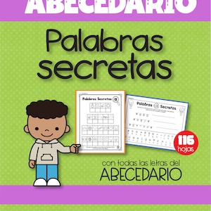PALABRAS SECRETAS Con El Abecedario / Spanish Alphabet "secret Words ...
