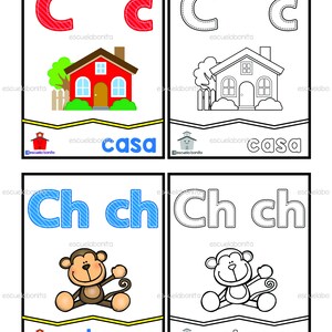Spanish ABC Wall Cards / Posters Del ABECEDARIO En Español Con Letra ...