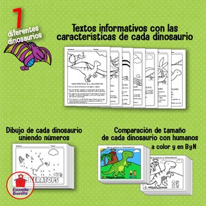 Proyecto Sobre DINOSAURIOS!!! // DINOSAUR UNIT in Spanish - Etsy