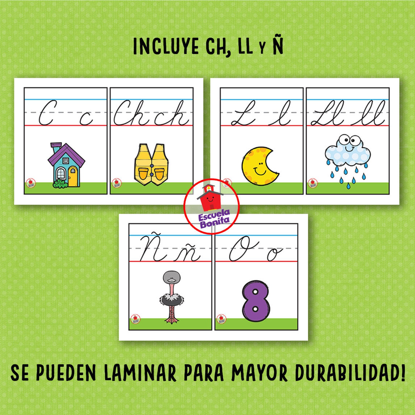 Posters Del Abecedario En Letra Cursiva / ABC Posters Cursive Letter ...