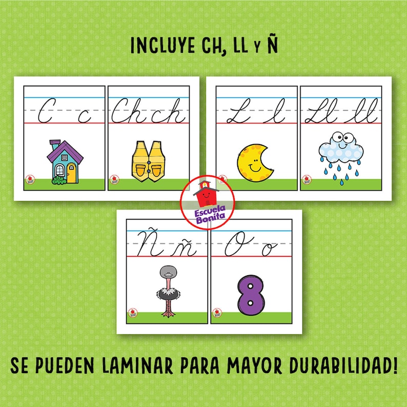 Posters Del Abecedario En Letra Cursiva / ABC Posters Cursive Letter ...