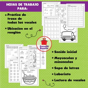 VOCALES BUNDLE!! -- La Aventura De Aprender a Leer Y Escribir En ...