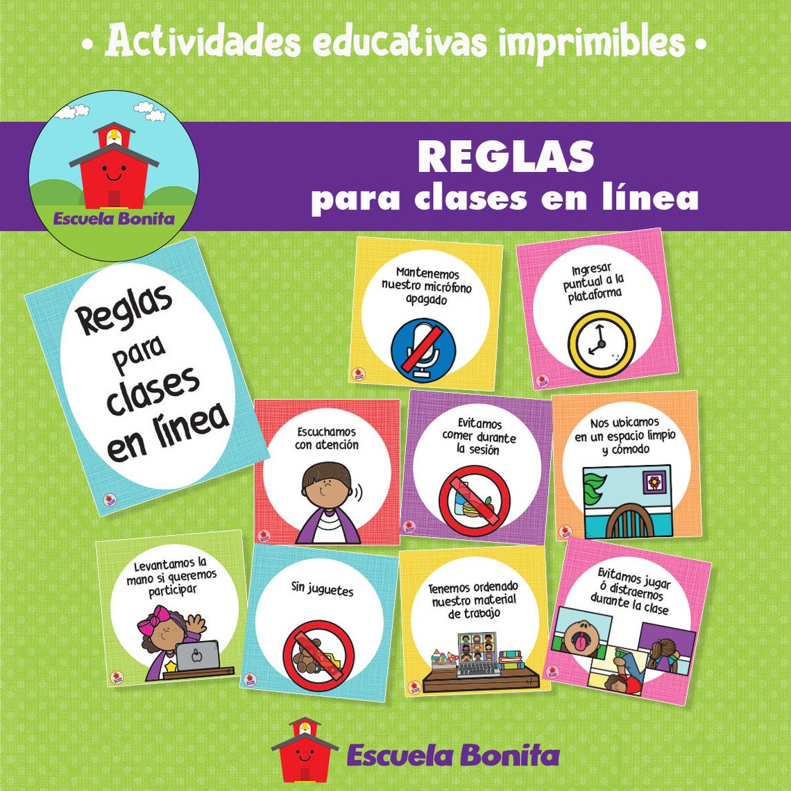Reglas Para Clases En Línea!!! En Español!!! - Etsy