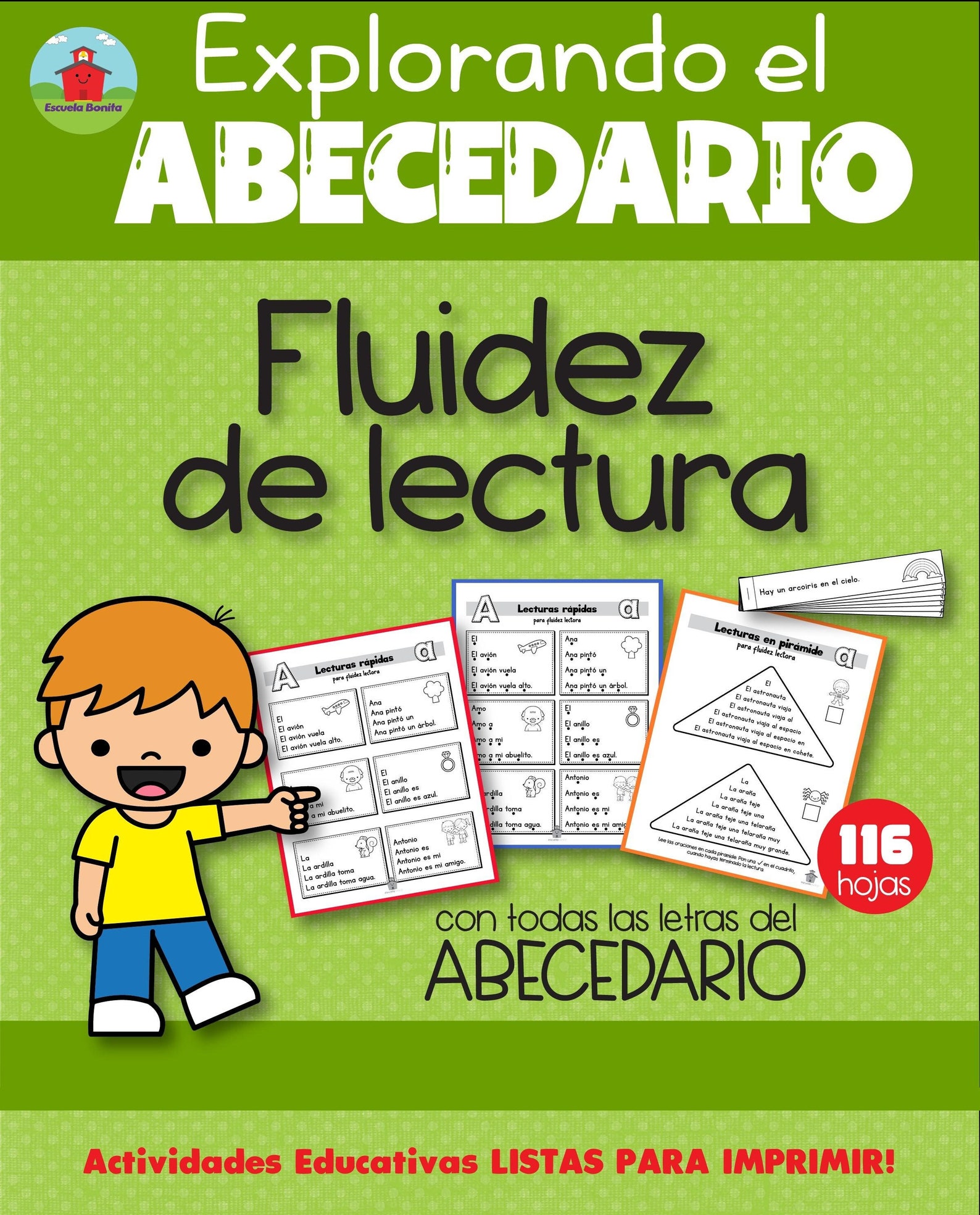 FLUIDEZ LECTORA Con El Abecedario / Spanish Reading Fluency - Etsy