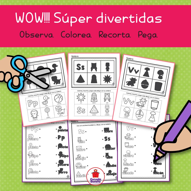 Sombras Del Abecedario / Spanish Alphabet Shadow Matching - Etsy