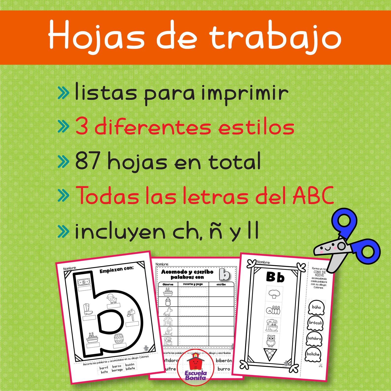 ACOMODANDO PALABRAS Con El Abecedario / Spanish Alphabet "arranging ...
