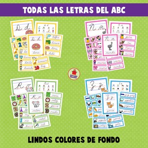 Posters, Carteles Y Tarjetas Del ABECEDARIO En Cursiva / Cursive ...