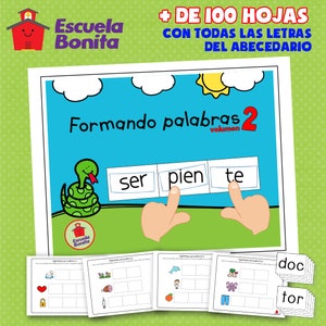 SUPER BUNDLE Aprendo a Leer Y Escribir "formando Palabras" 1, 2 Y 3 En ...