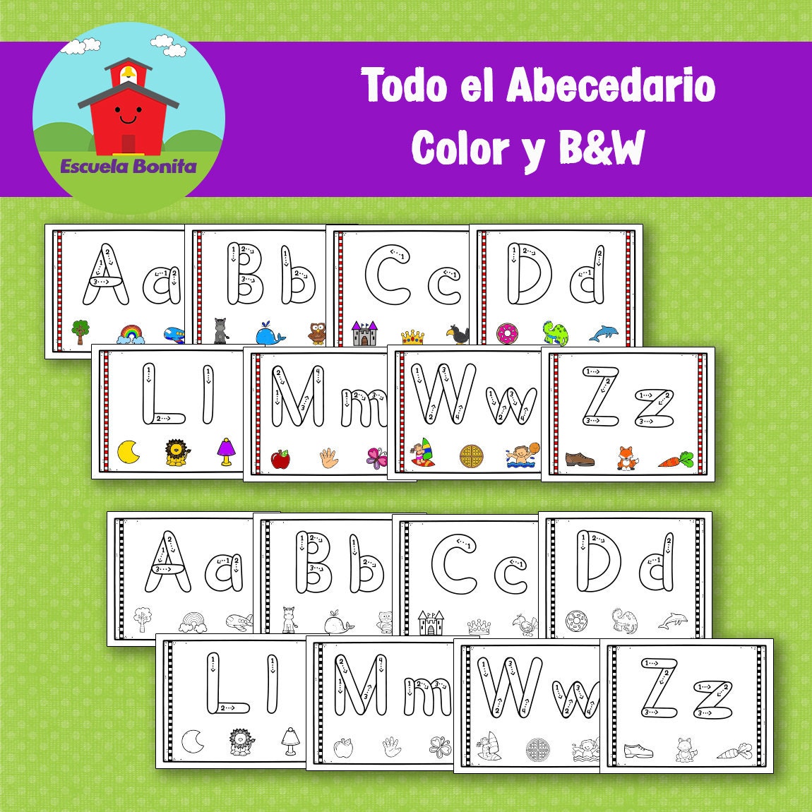Manteles Del Abecedario Para Plastilina / Spanish Alphabet Playdough ...