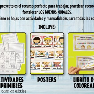 Proyecto Sobre Los BUENOS MODALES / Good Manners UNIT in Spanish - Etsy