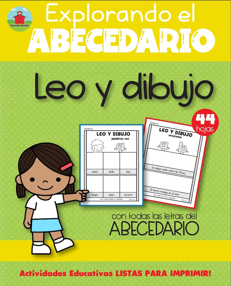 LEO Y DIBUJO Con El Abecedario / Spanish Alphabet "read and Draw ...