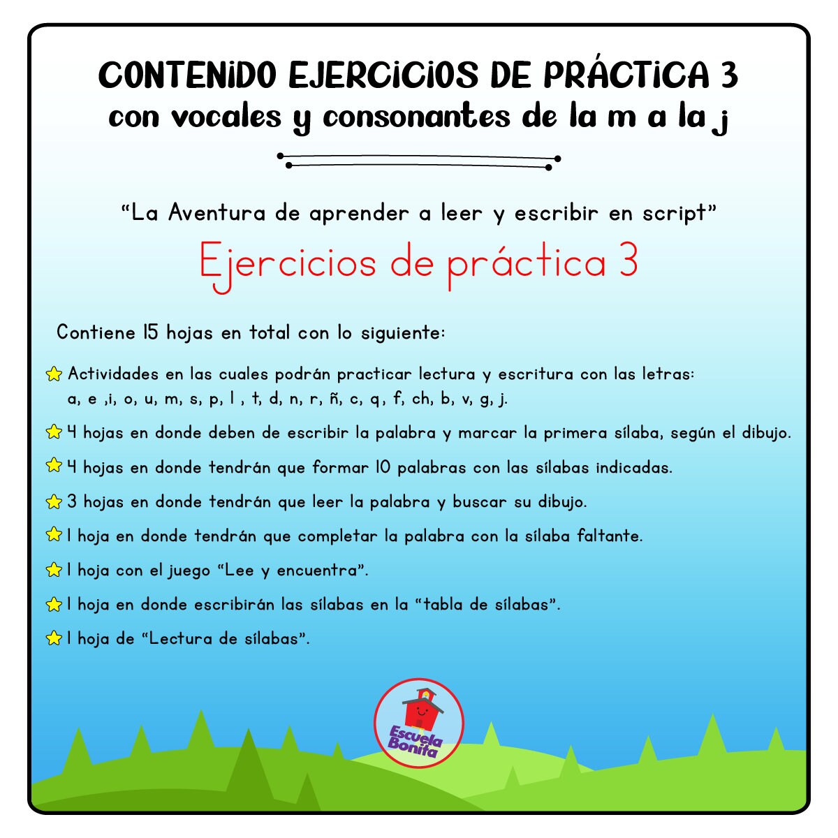 CONSONANTES BUNDLE 3 -- La Aventura De Aprender a Leer Y Escribir En ...
