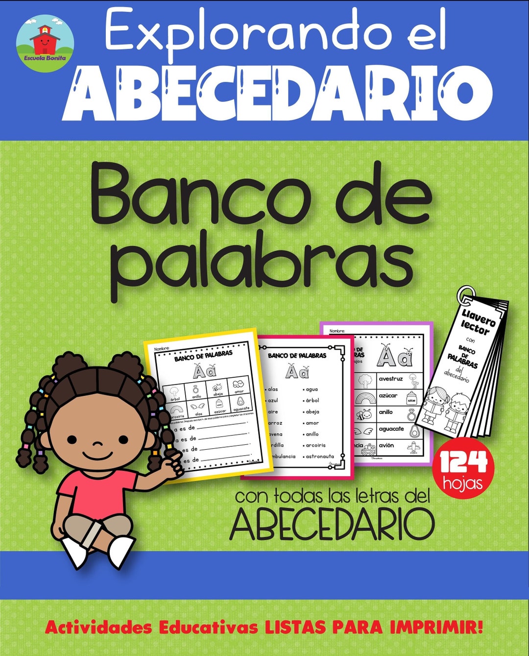 BANCO DE PALABRAS Con El Abecedario / Spanish Word List - Etsy