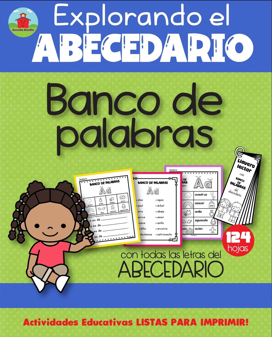 BANCO DE PALABRAS Con El Abecedario / Spanish Word List - Etsy