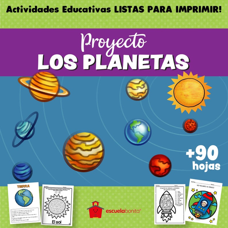 Proyecto Sobre LOS PLANETAS -- PLANETS Unit Project - Etsy UK