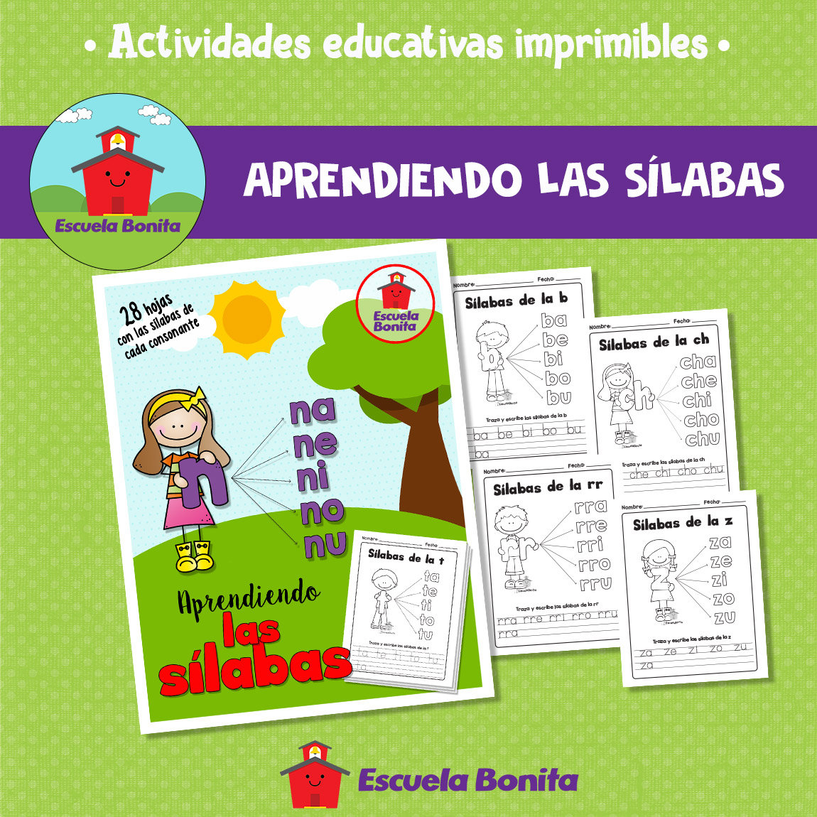 Aprendiendo Las Sílabas En Español / Learning the Syllables | Etsy India