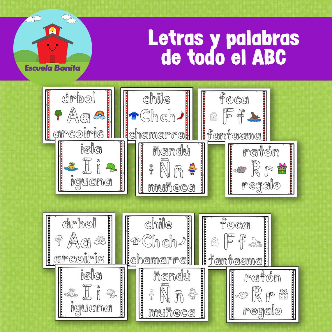 Manteles Del Abecedario Para Plastilina / Spanish Alphabet Playdough ...