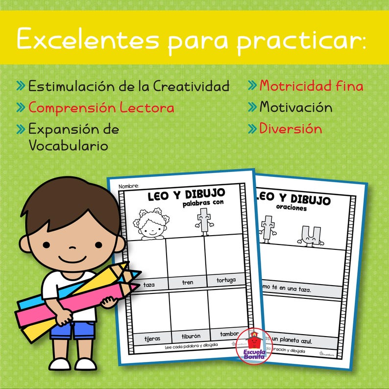 LEO Y DIBUJO Con El Abecedario / Spanish Alphabet "read and Draw ...