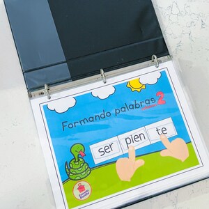 Aprendo a Leer Y Escribir FORMANDO PALABRAS "volumen 2" En ESPAÑOL ...