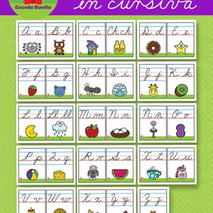 Posters Del Abecedario En Letra Cursiva / ABC Posters Cursive Letter ...
