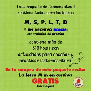 CONSONANTES BUNDLE 1 !! -- La Aventura De Aprender a Leer Y Escribir En ...