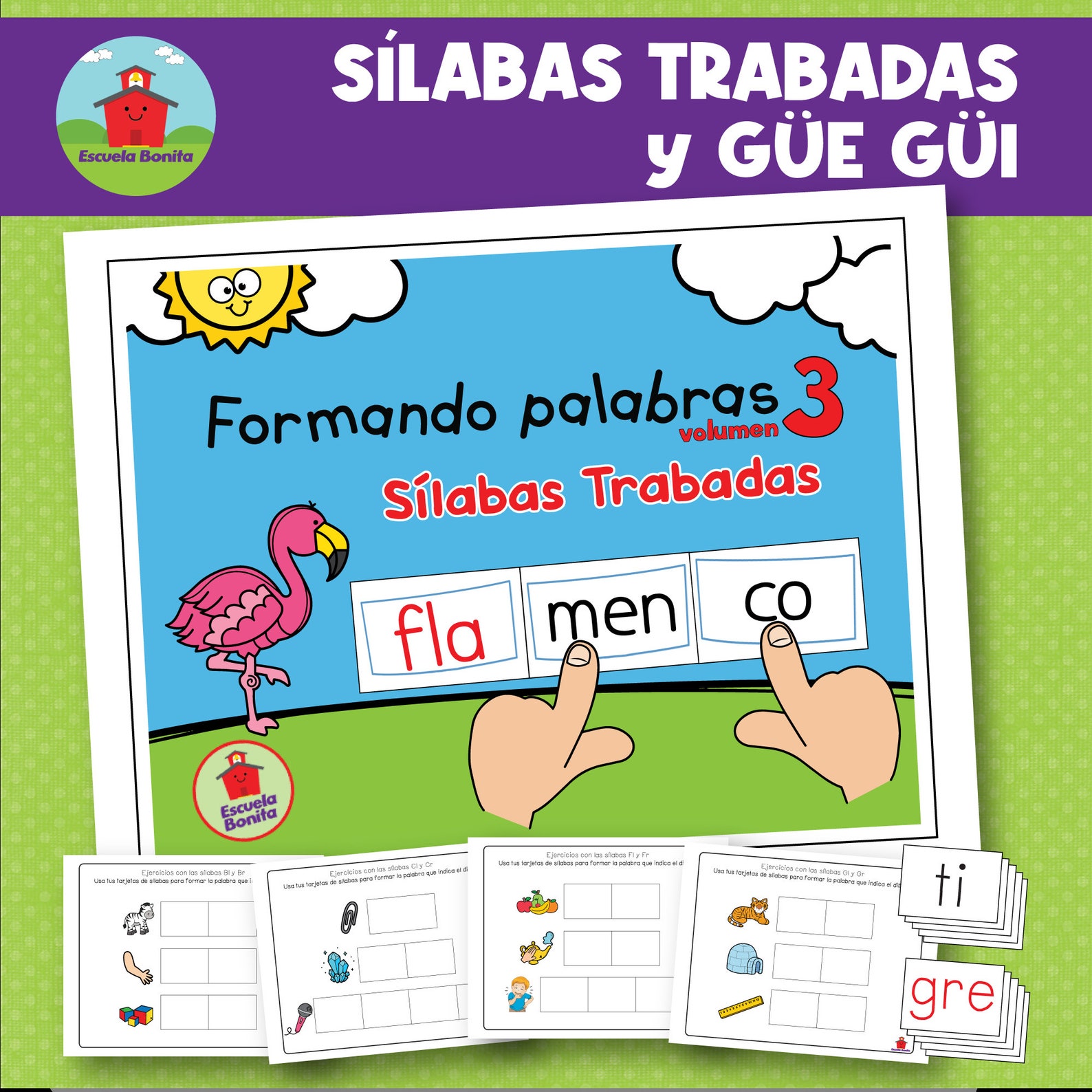 SUPER BUNDLE Aprendo a Leer Y Escribir formando Palabras 1, 2 Y 3 En ...