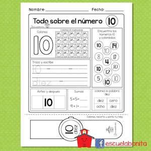 Todo Sobre Los Números Del 10 Al 20 / Everything About the Numbers 10 ...