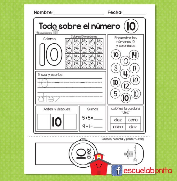Los Nmeros Del 10 Al 20 En Espaol The Numbers From 10 Blog Di