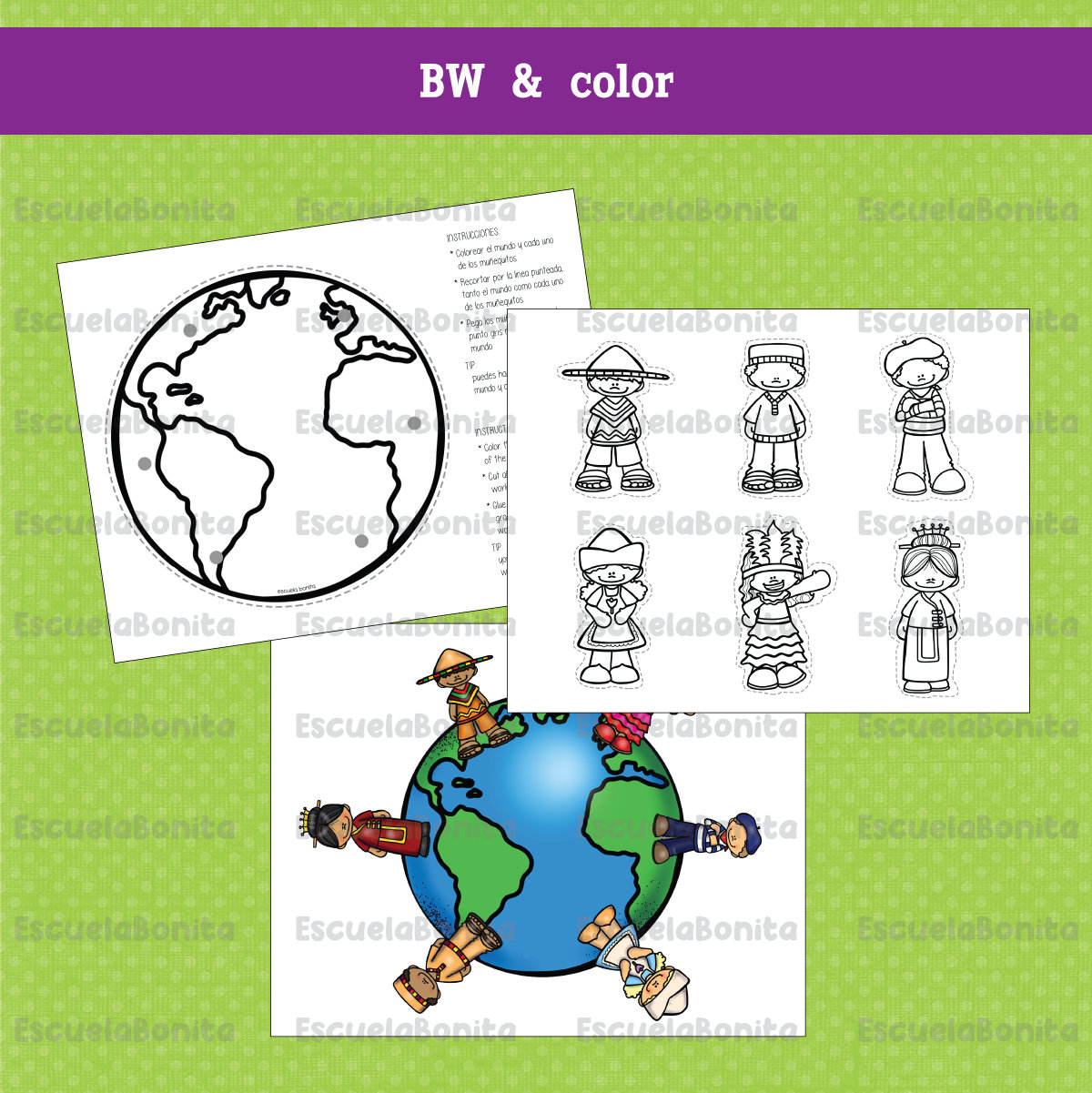 United Nations Day CRAFT / Día De Las Naciones Unidad MANUALIDAD!! ONU ...