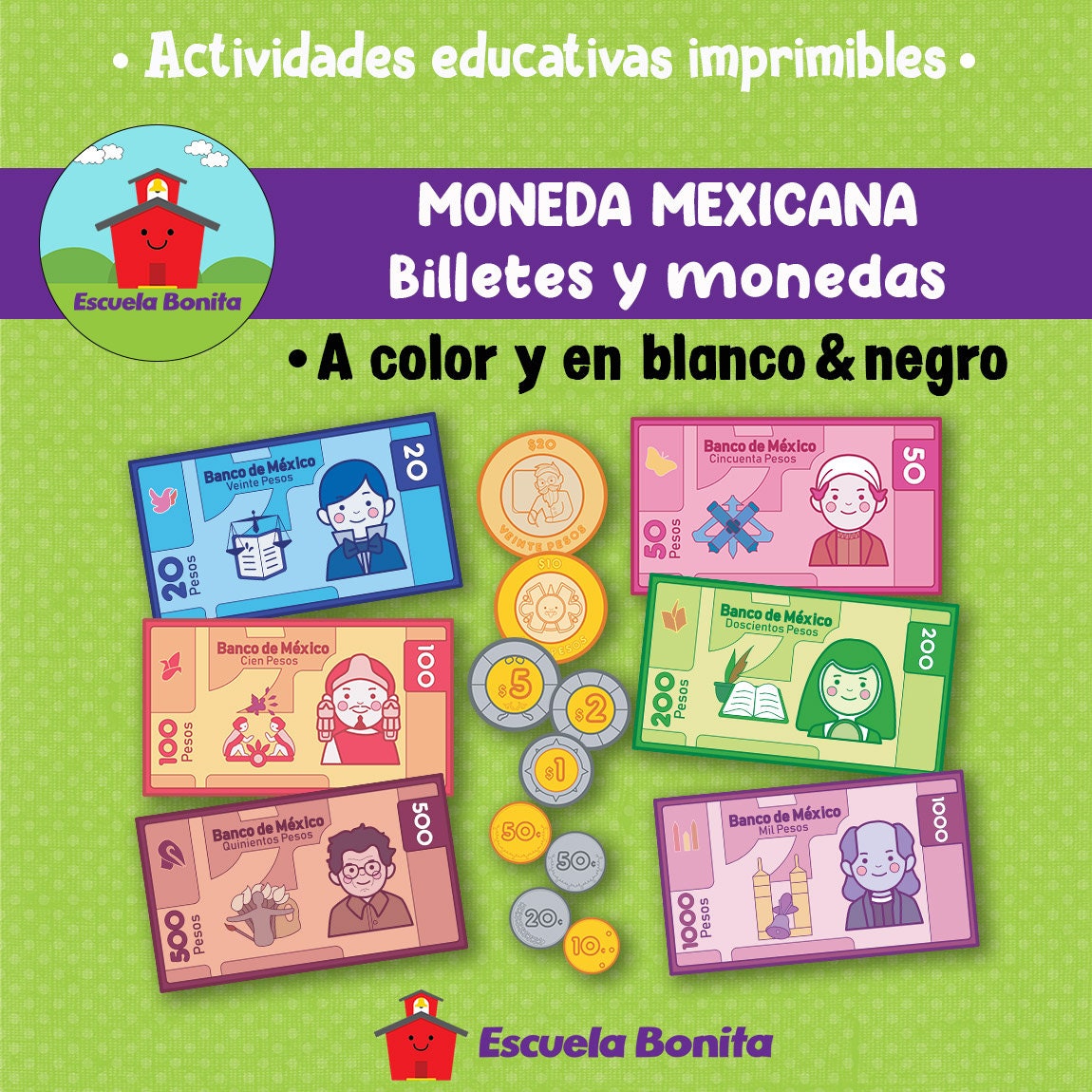Dinero Moneda Mexicana!!! - Mexican Money Clipart - Etsy