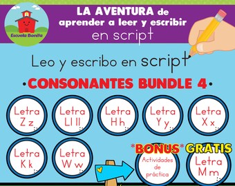 CONSONANTES BUNDLE 1 La Aventura De Aprender a Leer Y | Etsy