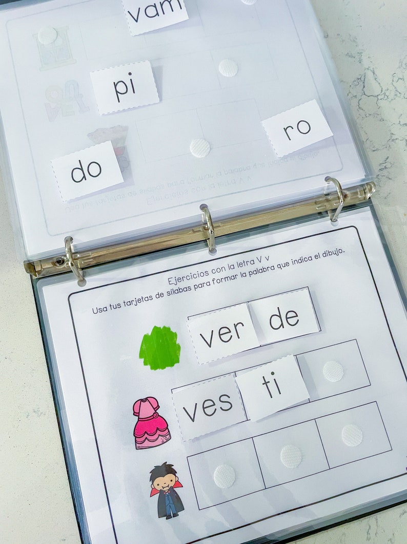 Aprendo a Leer Y Escribir FORMANDO PALABRAS volumen 2 En ESPAÑOL - Etsy