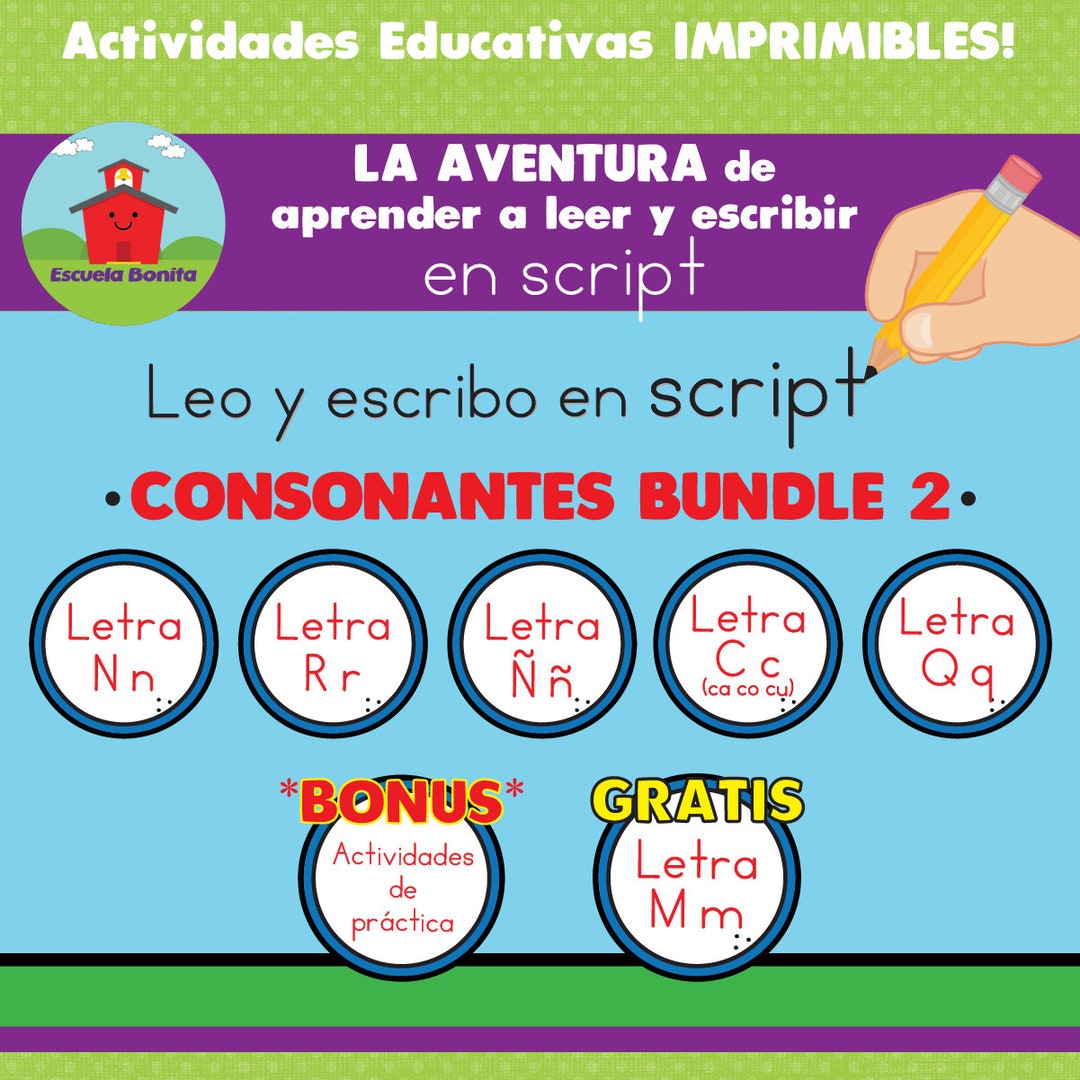 CONSONANTES BUNDLE 2 !! -- La Aventura De Aprender a Leer Y Escribir En ...