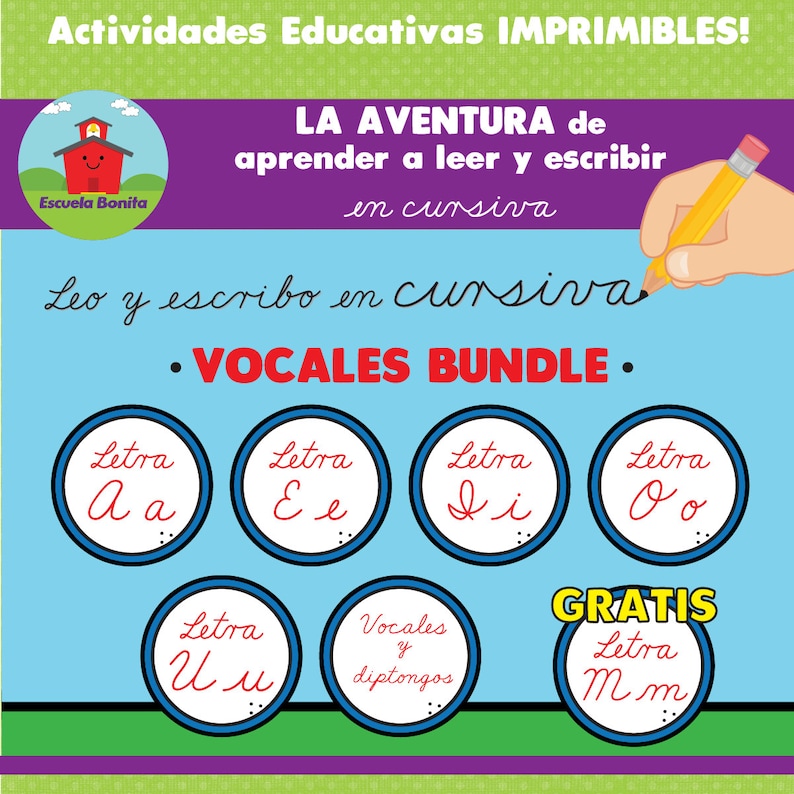 VOCALES BUNDLE!! -- La Aventura De Aprender a Leer Y Escribir En ...
