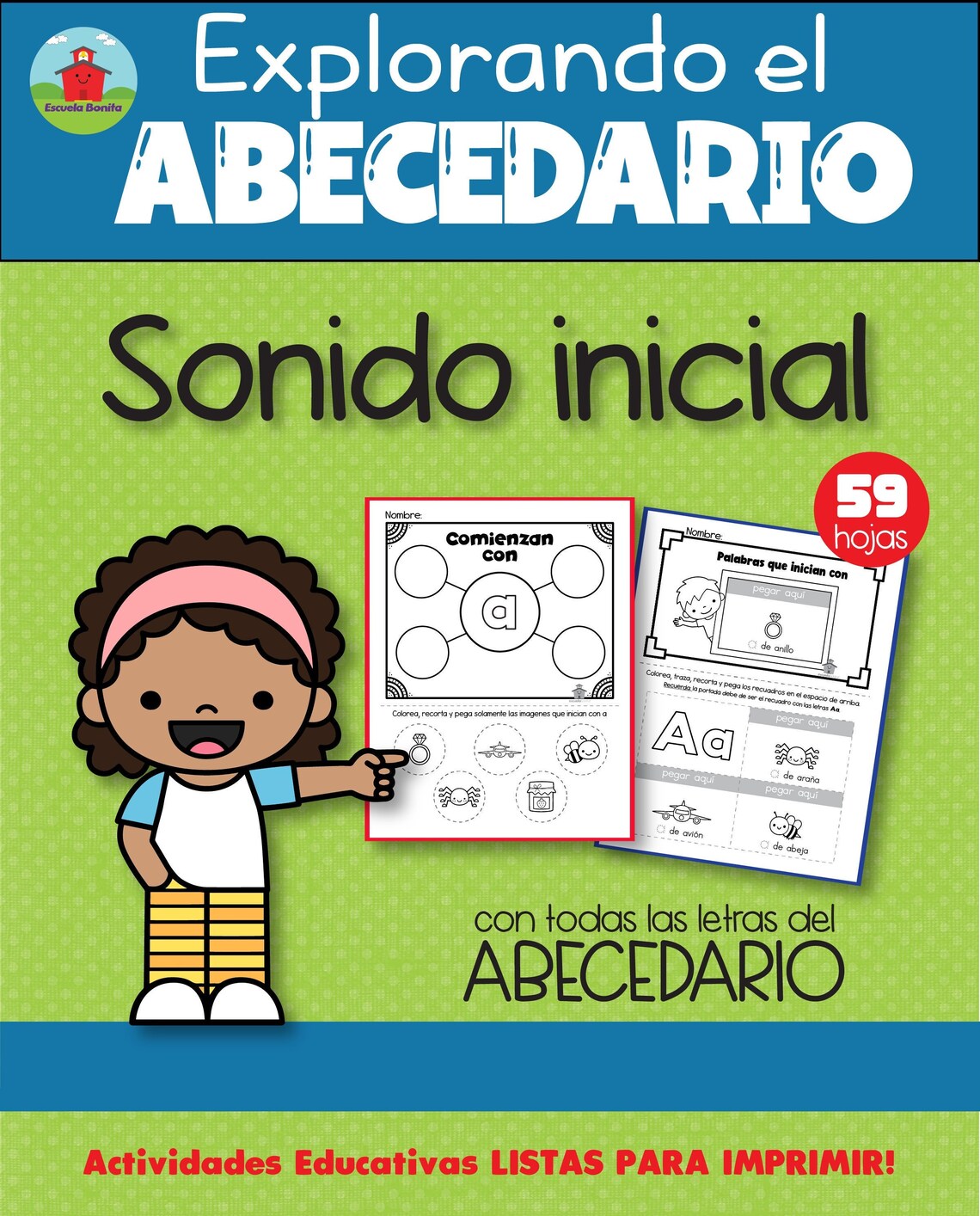 Sonido Inicial Con El Abecedario / Spanish Alphabet Initial Sound - Etsy