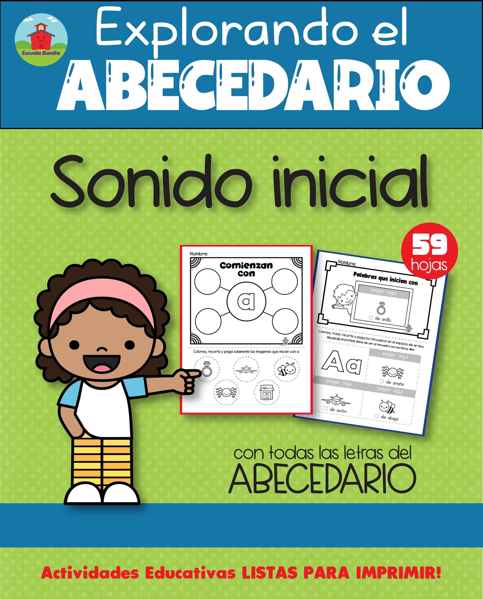 Sonido Inicial Con El Abecedario / Spanish Alphabet Initial Sound - Etsy