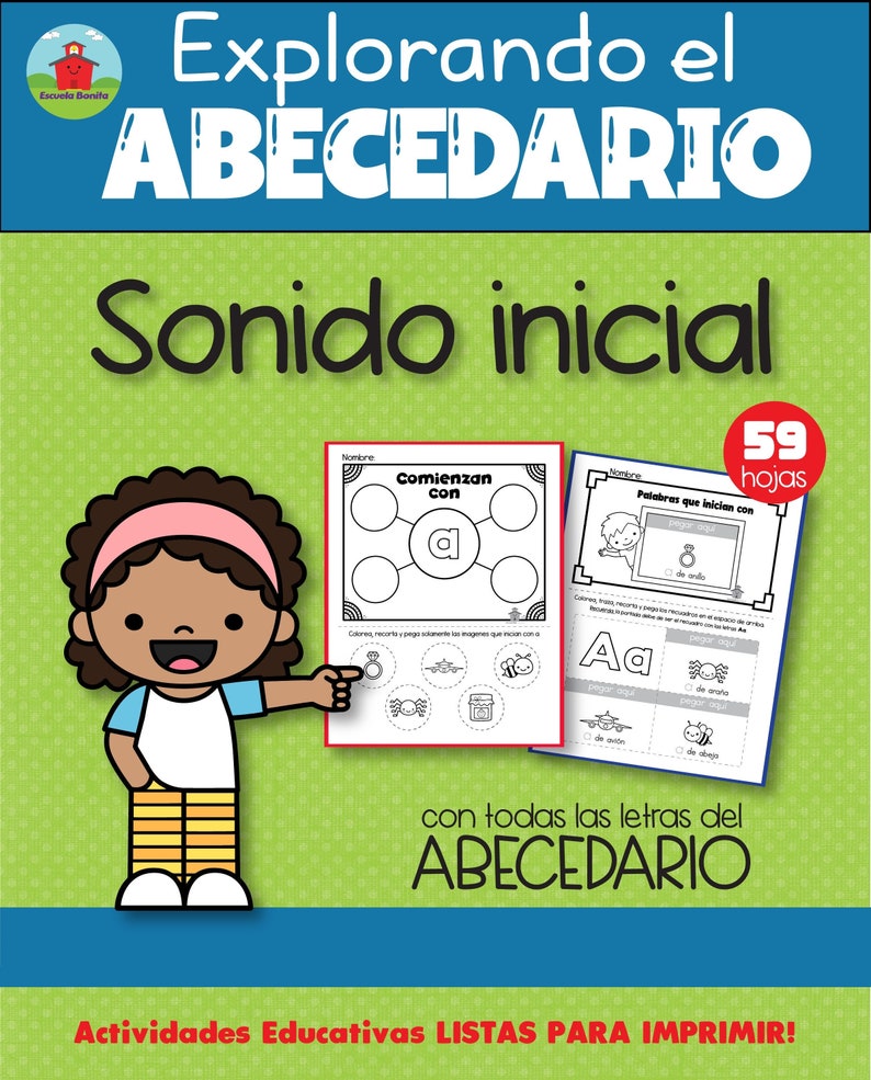 Sonido Inicial Con El Abecedario / Spanish Alphabet Initial Sound - Etsy