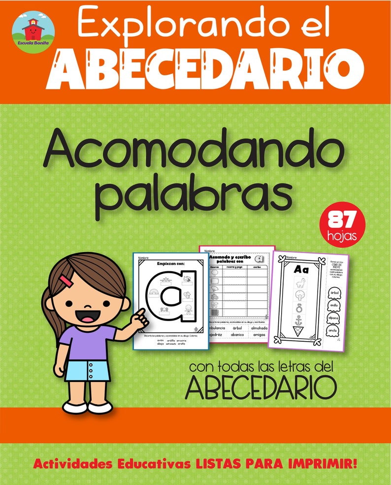 ACOMODANDO PALABRAS Con El Abecedario / Spanish Alphabet "arranging ...