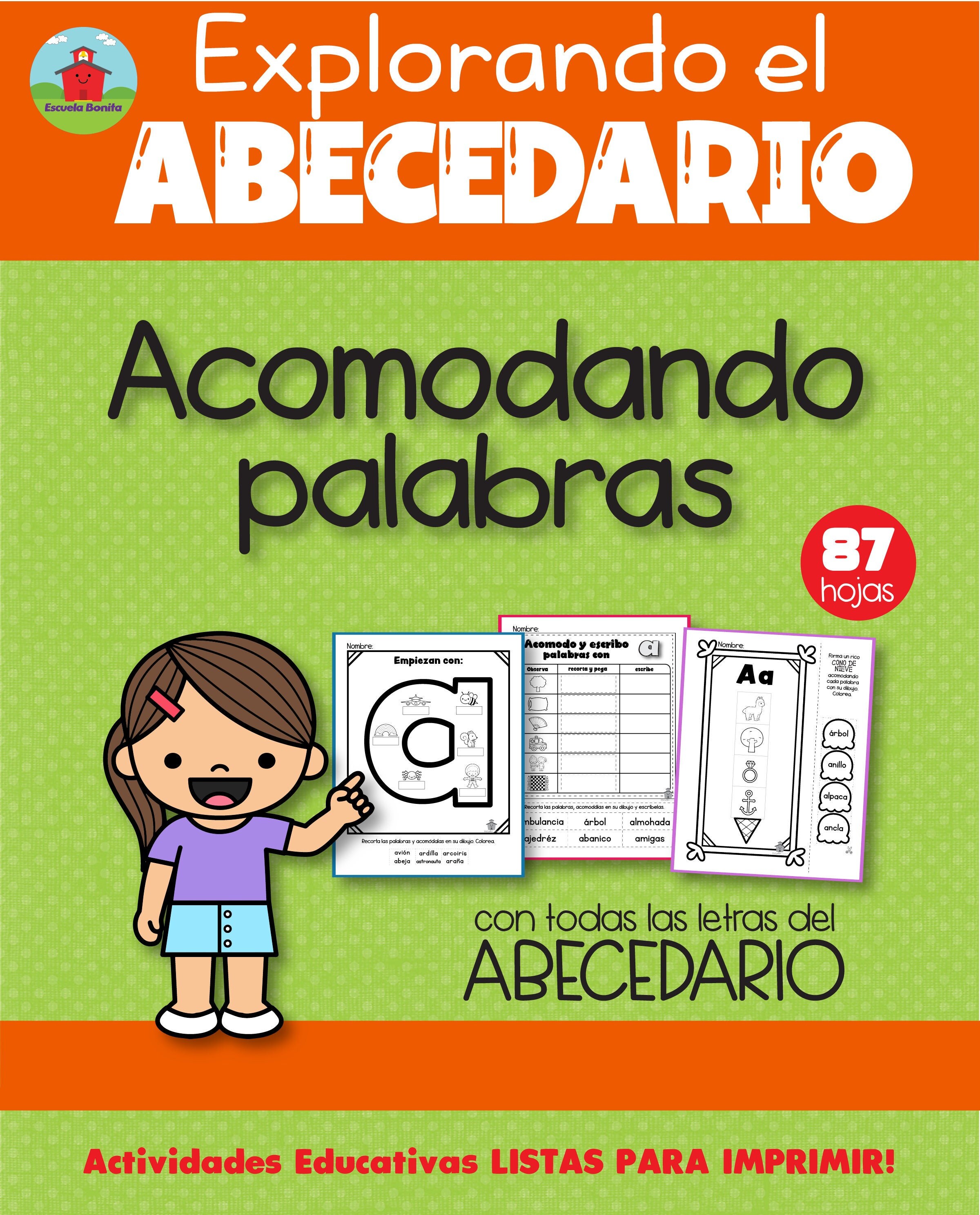 ACOMODANDO PALABRAS Con El Abecedario / Spanish Alphabet arranging ...