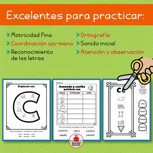 ACOMODANDO PALABRAS Con El Abecedario / Spanish Alphabet "arranging ...