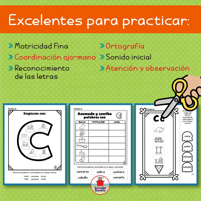 ACOMODANDO PALABRAS Con El Abecedario / Spanish Alphabet "arranging ...