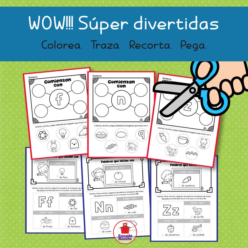 Sonido Inicial Con El Abecedario / Spanish Alphabet Initial Sound - Etsy