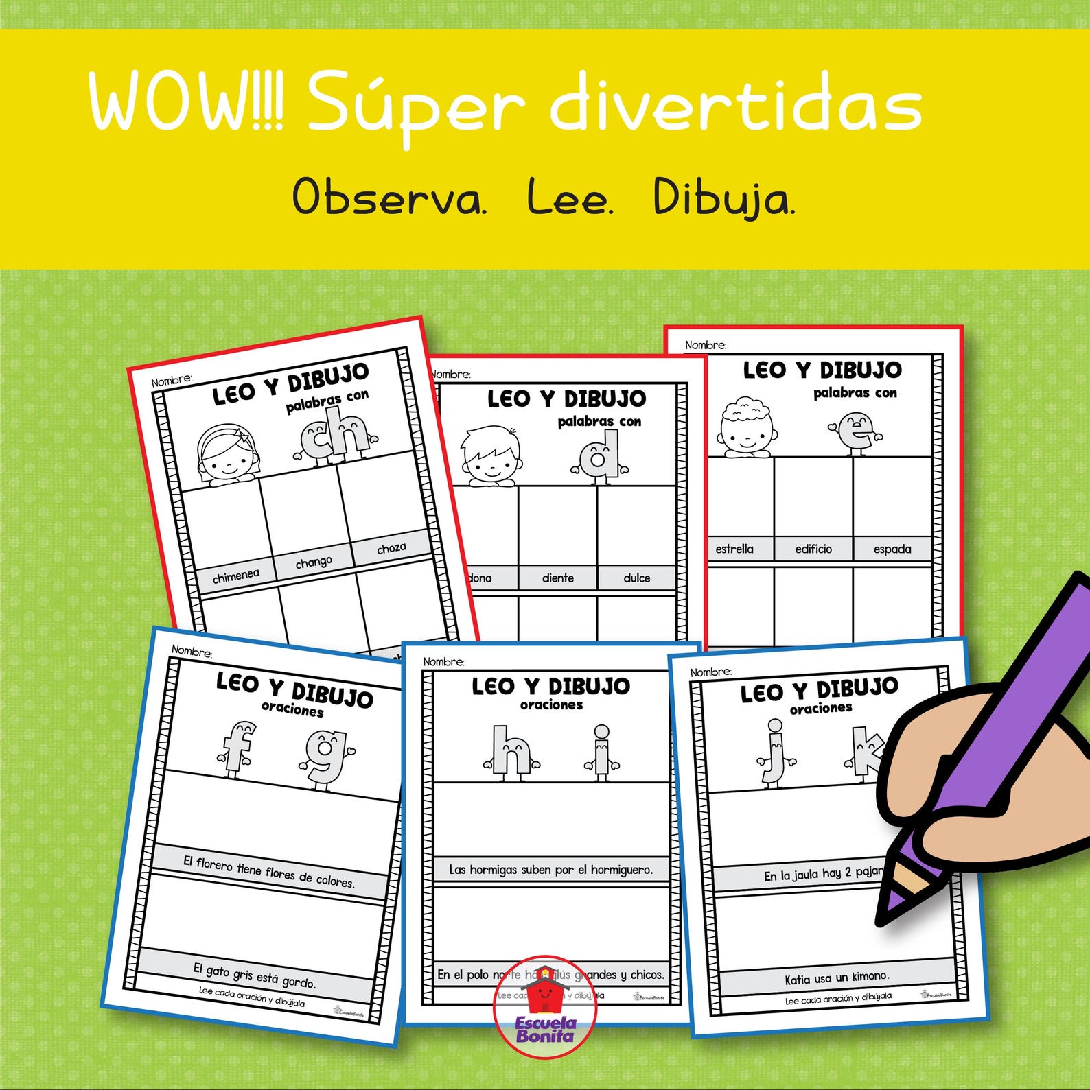 LEO Y DIBUJO Con El Abecedario / Spanish Alphabet "read and Draw ...