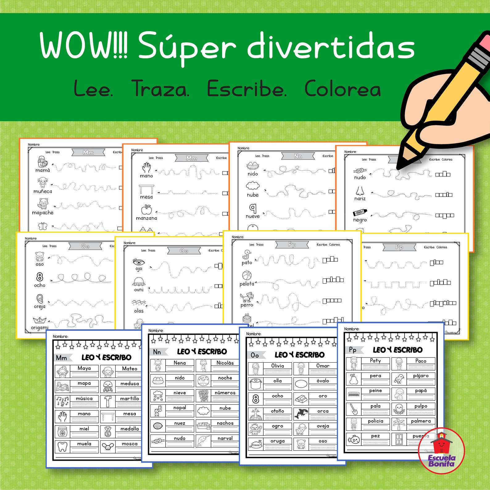 LEO Y ESCRIBO Con El Abecedario / Spanish Alphabet Activities - Etsy