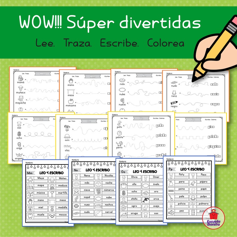 LEO Y ESCRIBO Con El Abecedario / Spanish Alphabet Activities - Etsy