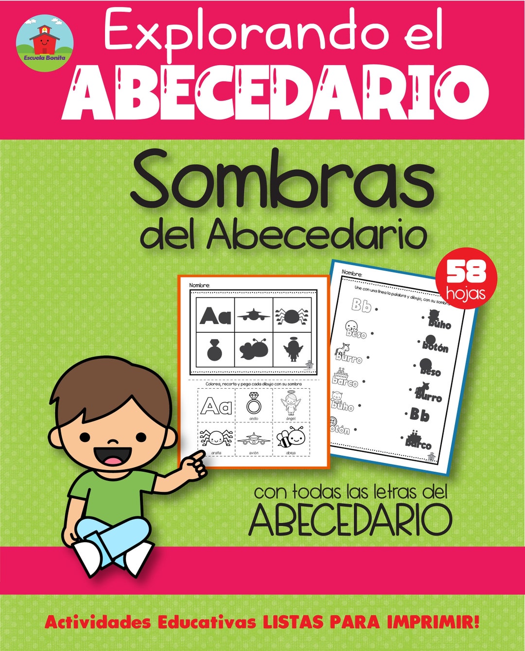 Sombras Del Abecedario / Spanish Alphabet Shadow Matching - Etsy