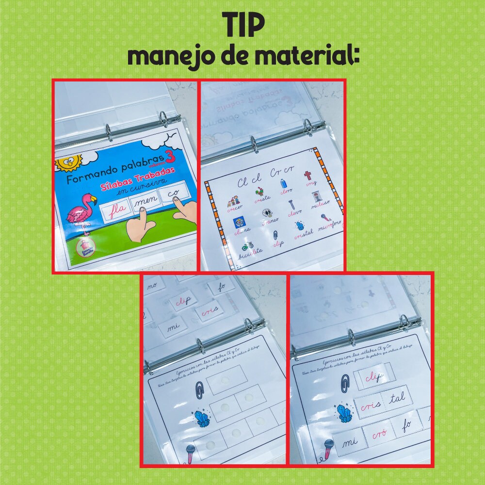 Aprendo a Leer Y Escribir FORMANDO PALABRAS volumen 3 Con Sílabas ...