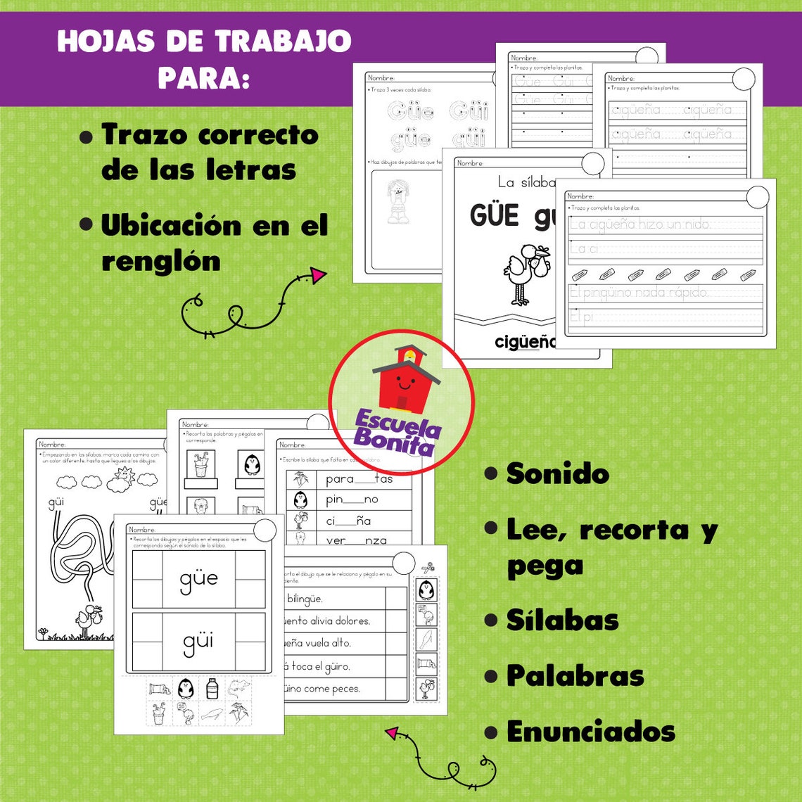 Paquete De Las SÍLABAS TRABADAS En Script - Etsy