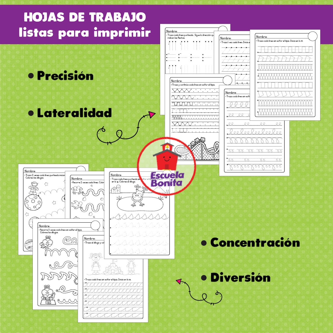 Ejercicios Y Trazos De Motricidad Fina!!! Fine Motor Skills Tracing ...