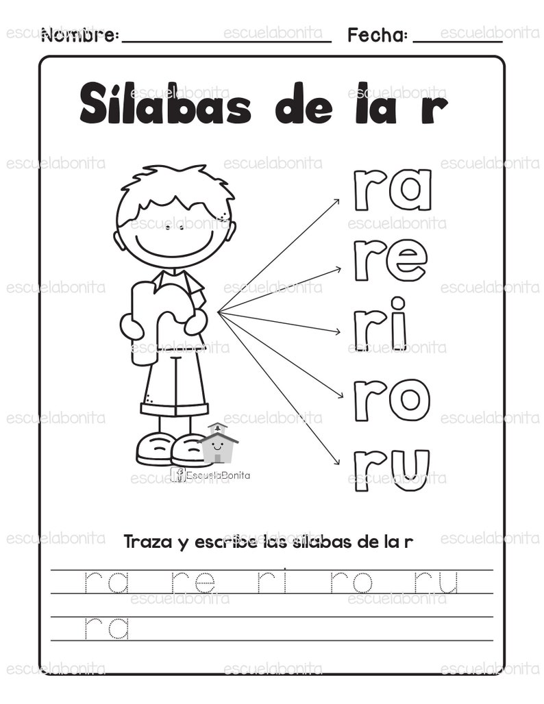 Aprendiendo Las Sílabas En Español / Learning the Syllables - Etsy Canada